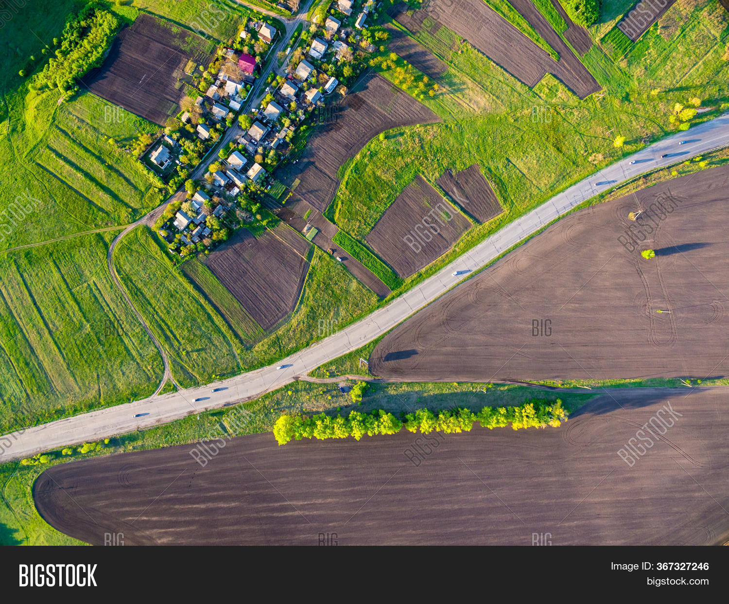 Aerial View Rural Image & Photo (Free Trial) | Bigstock
