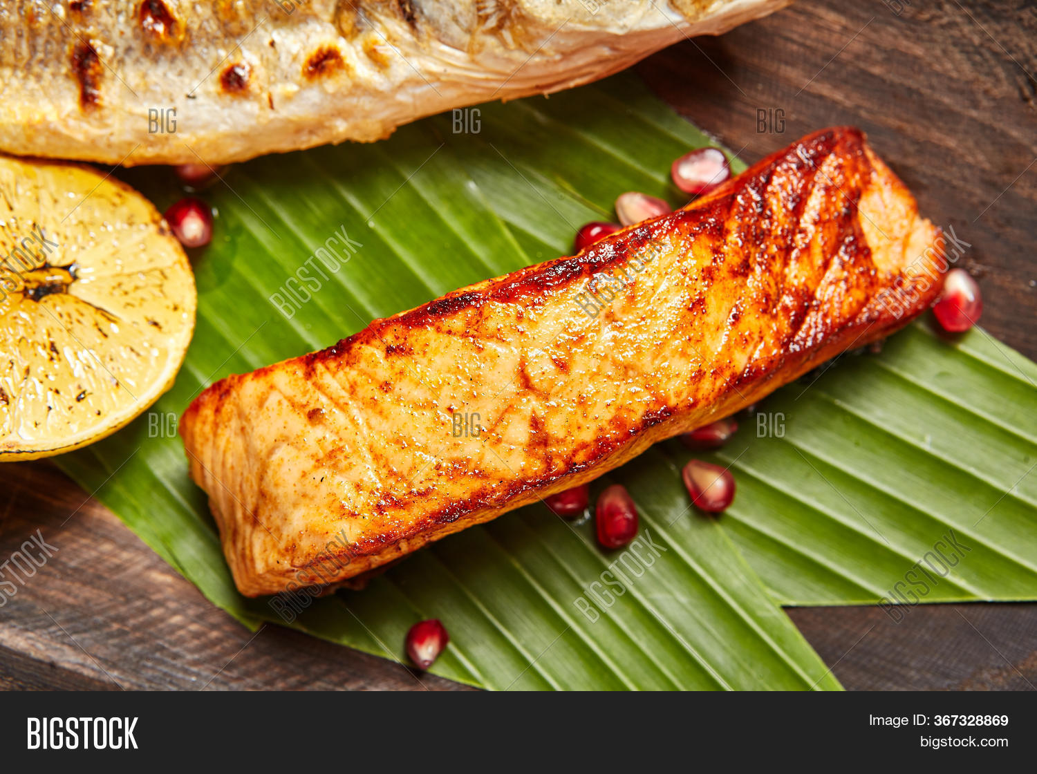 Fish Served On Wooden Image & Photo (Free Trial) | Bigstock