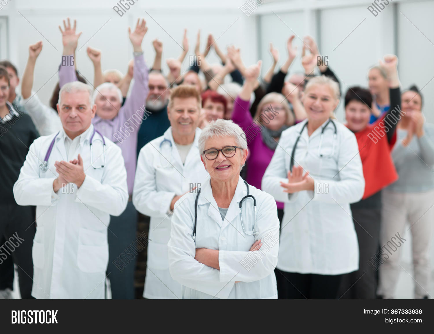 Group Doctors Patients Image & Photo (Free Trial) | Bigstock