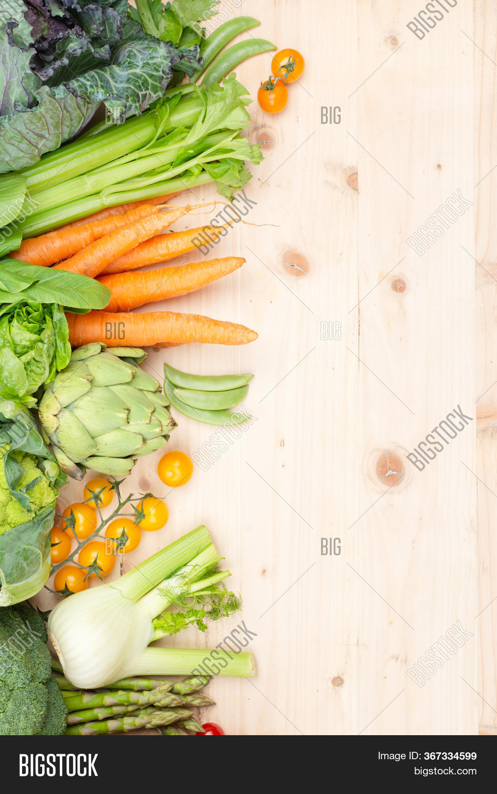 Top View Vegetables On Image & Photo (Free Trial) | Bigstock