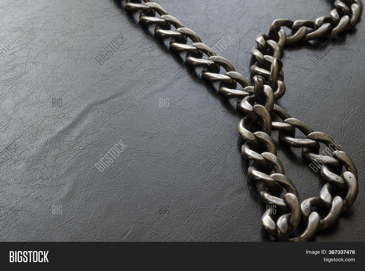 Metal Chain On Black Image & Photo (Free Trial) | Bigstock