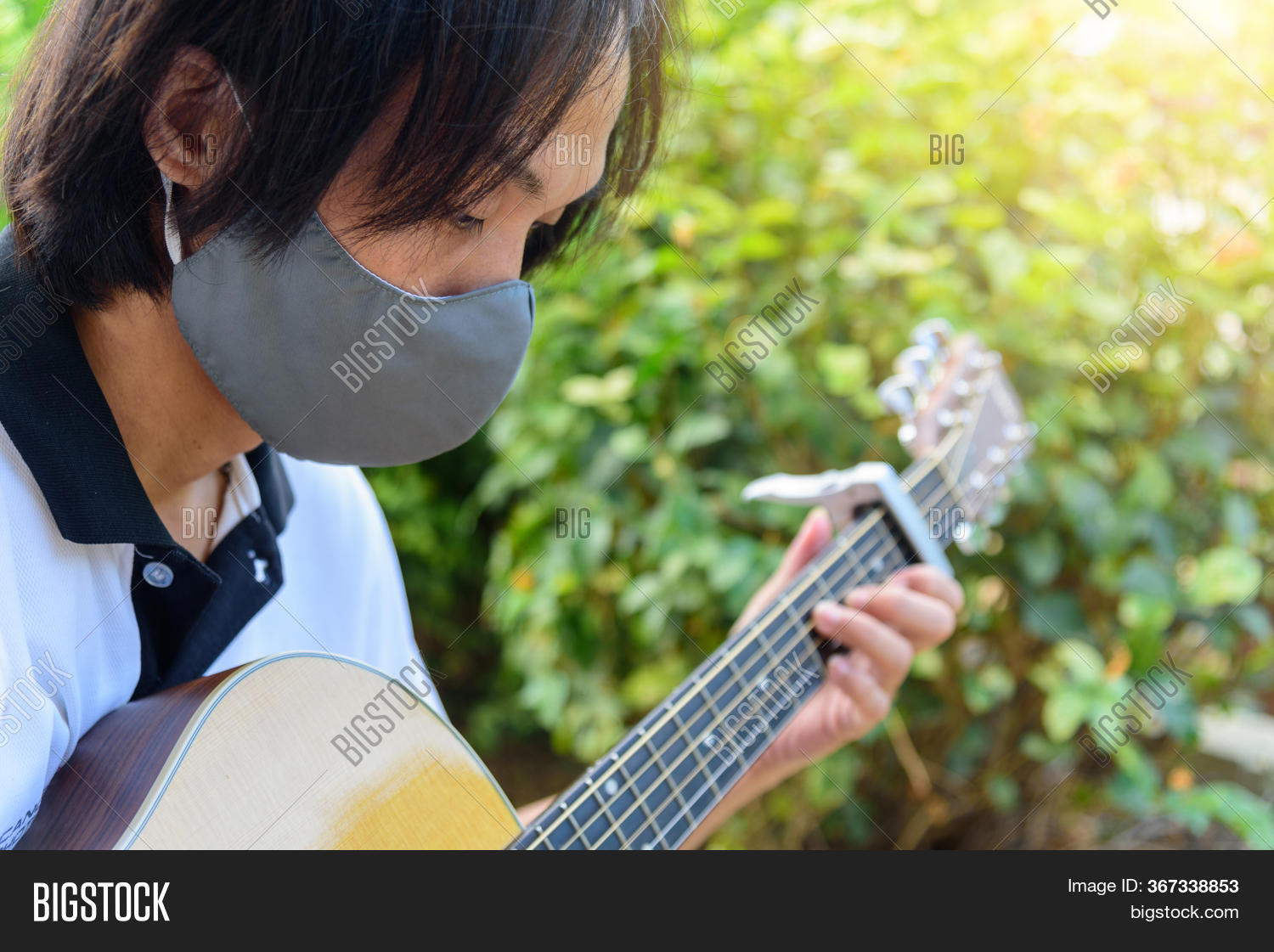 Man Wear Mask Playing Image & Photo (Free Trial) | Bigstock