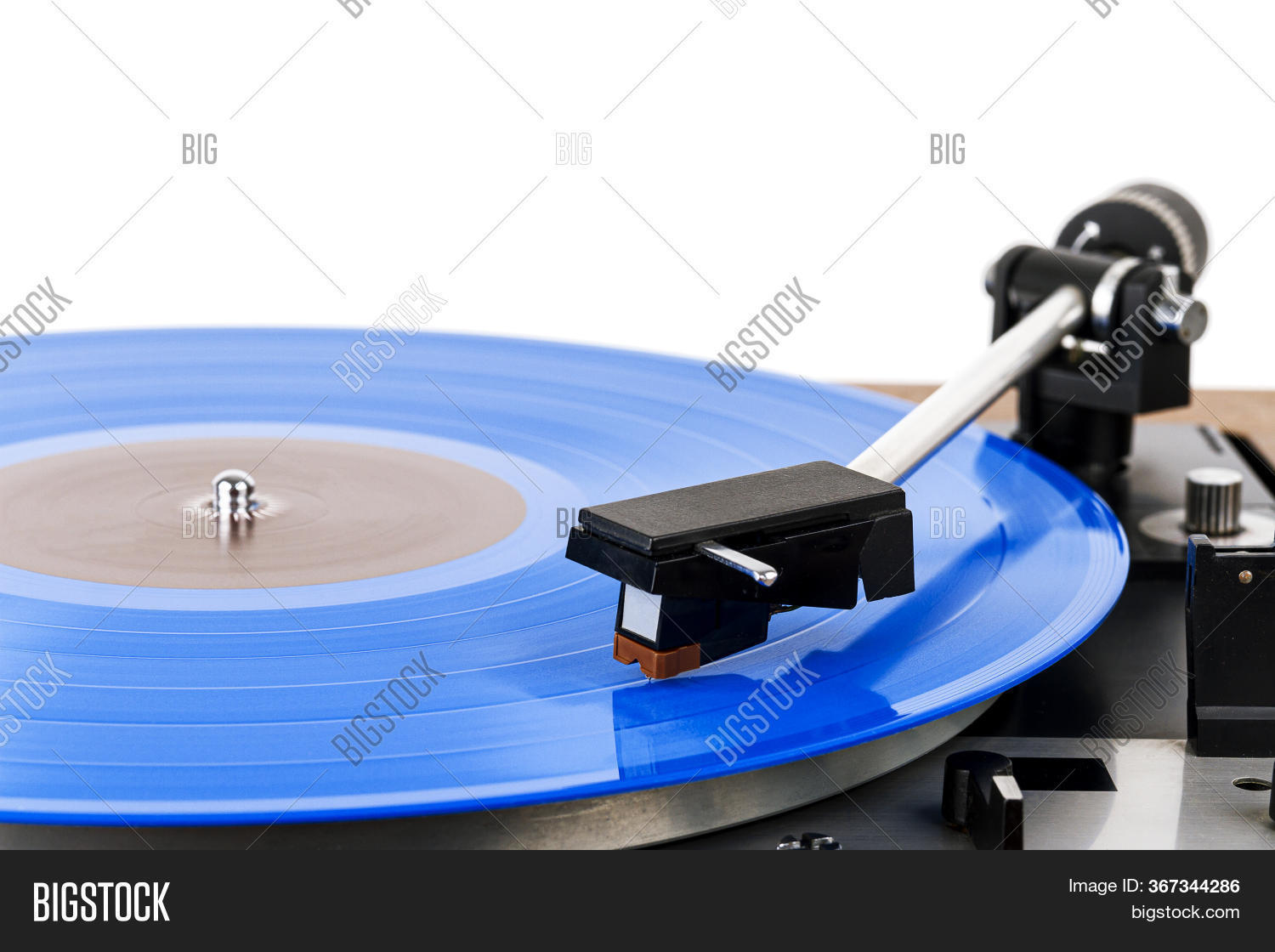 Vintage Turntable Blue Image & Photo (Free Trial) | Bigstock