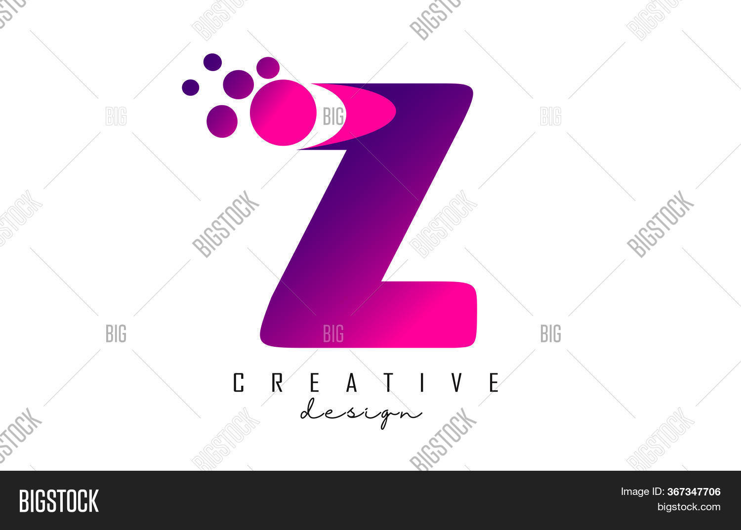 Z Dots Letter Logo Vector & Photo (Free Trial) | Bigstock