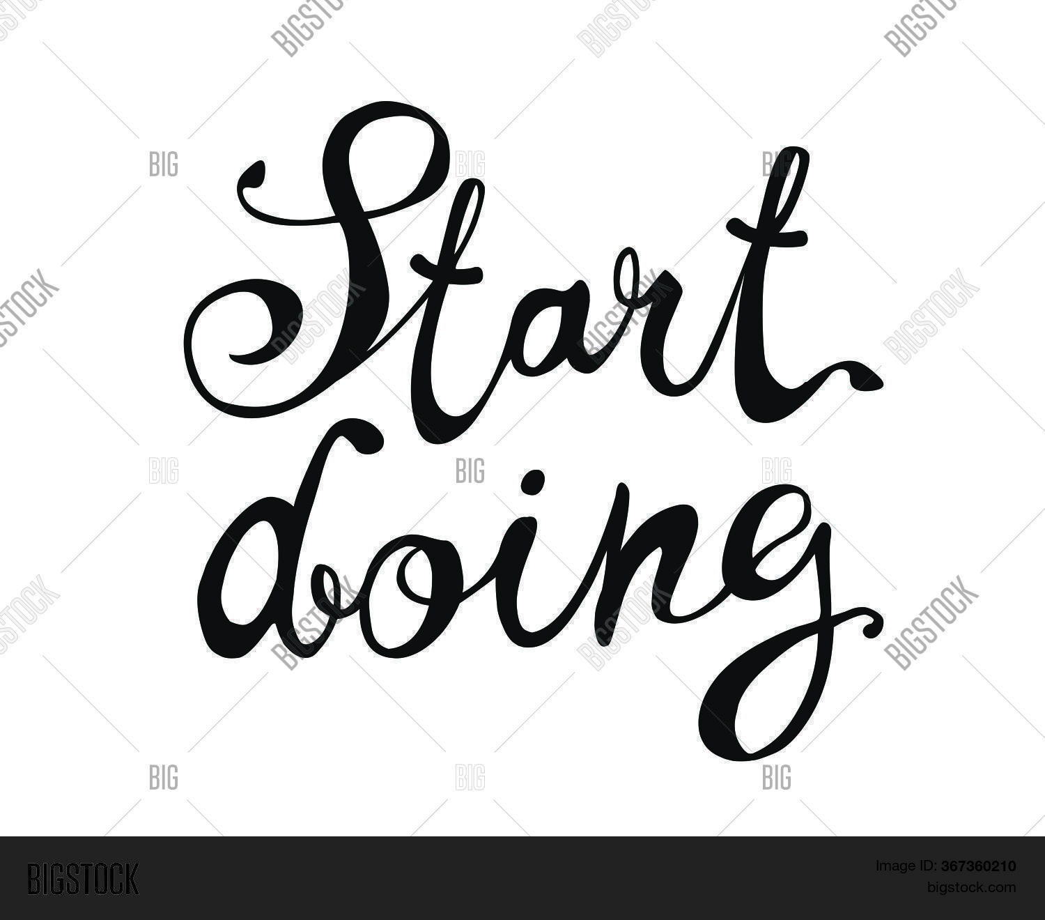 Start Doing. Vector Vector & Photo (Free Trial) | Bigstock