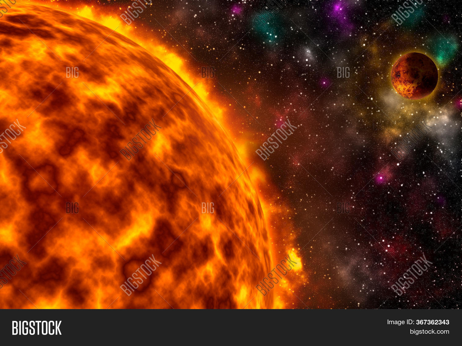 3d Illustration. Sun Image & Photo (Free Trial) | Bigstock