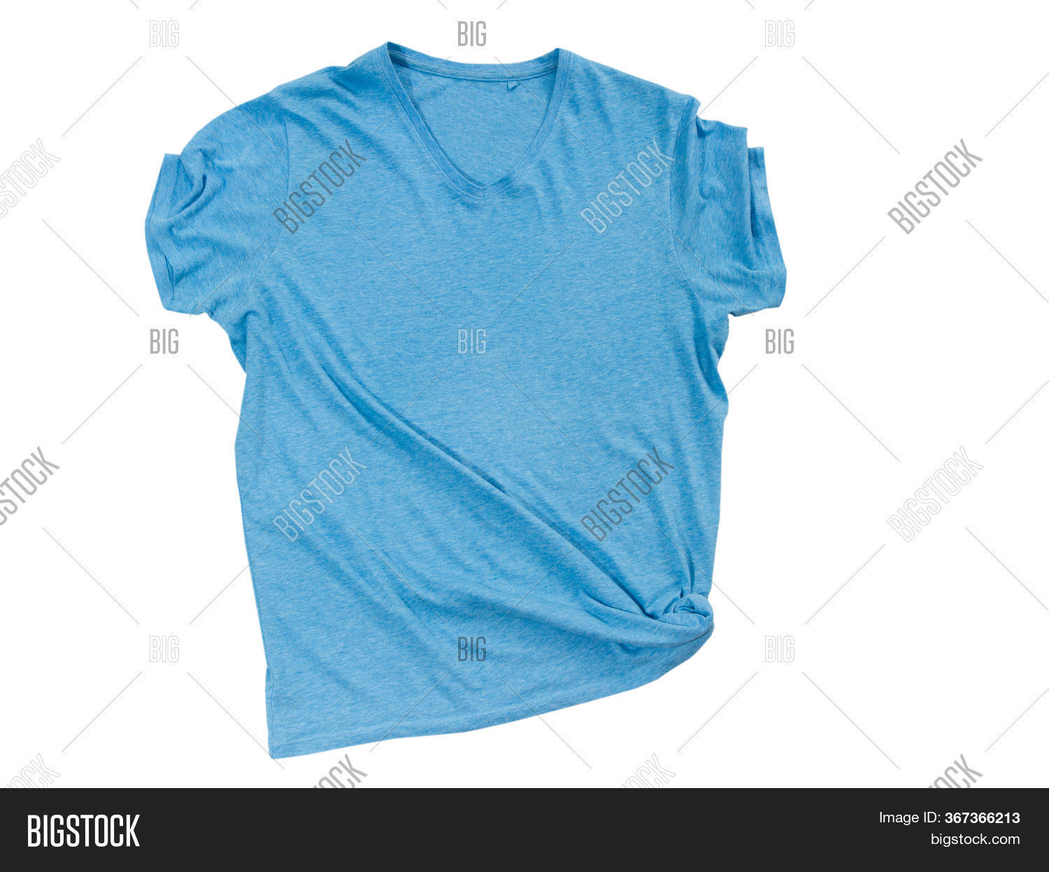 Blue T Shirt Isolated Image & Photo (Free Trial) | Bigstock