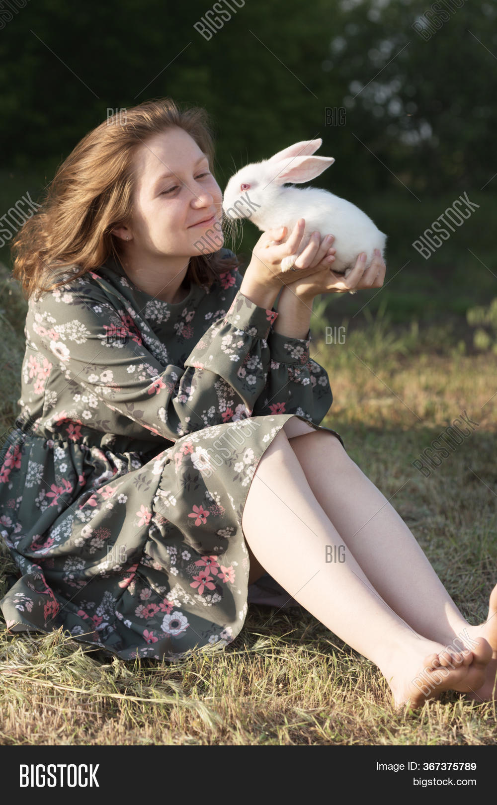 Girl Rabbit Image & Photo (Free Trial) | Bigstock