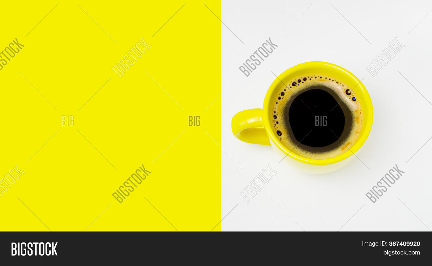 Yellow Cup Coffee On Image & Photo (Free Trial) | Bigstock