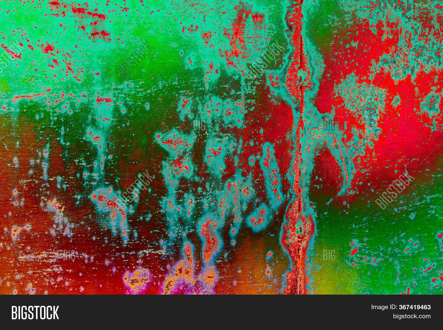 Colored Cracked Wall Image & Photo (Free Trial) | Bigstock
