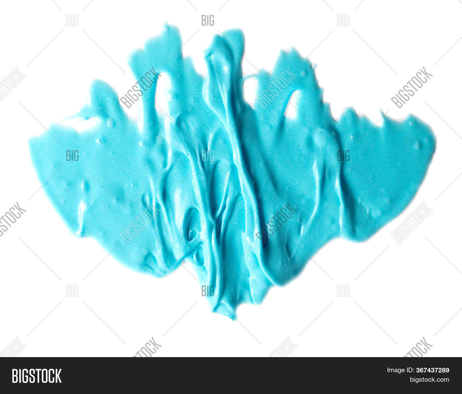 Blue Slime Isolated On Image & Photo (Free Trial) | Bigstock