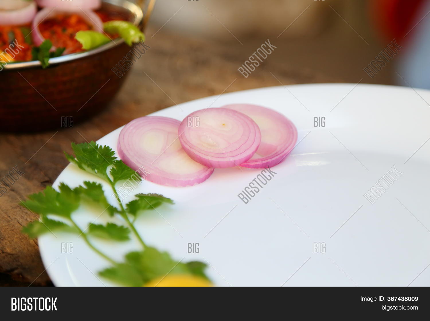 Salad Plate Onion Image & Photo (Free Trial) | Bigstock