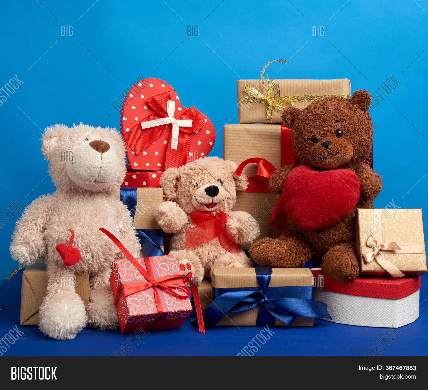 Bunch Gifts Boxes Tied Image & Photo (Free Trial) | Bigstock