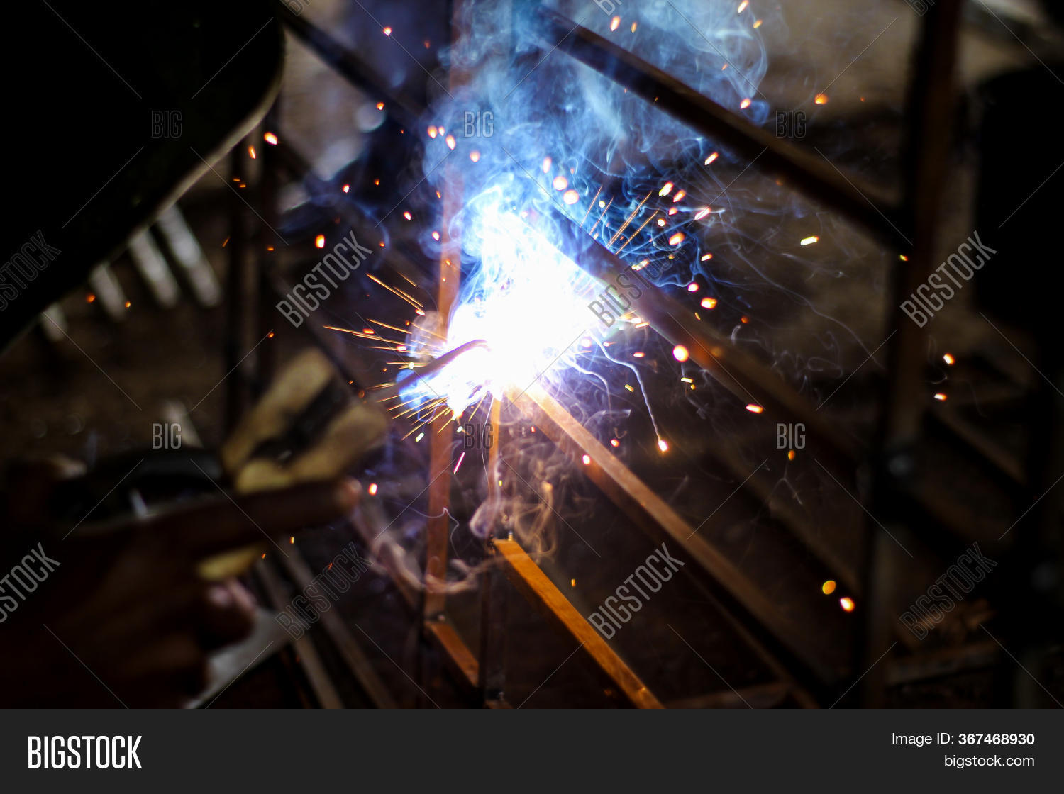 Metal Welding. Sparks Image & Photo (Free Trial) | Bigstock