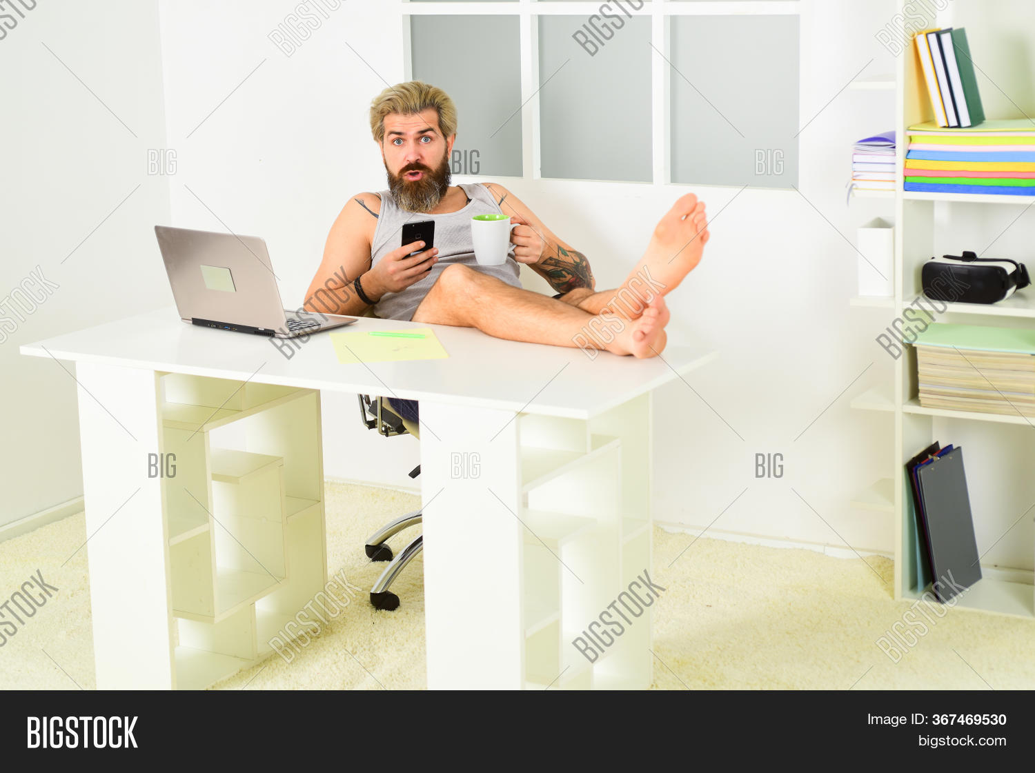 Lazy Work. Comfortable Image & Photo (Free Trial) | Bigstock