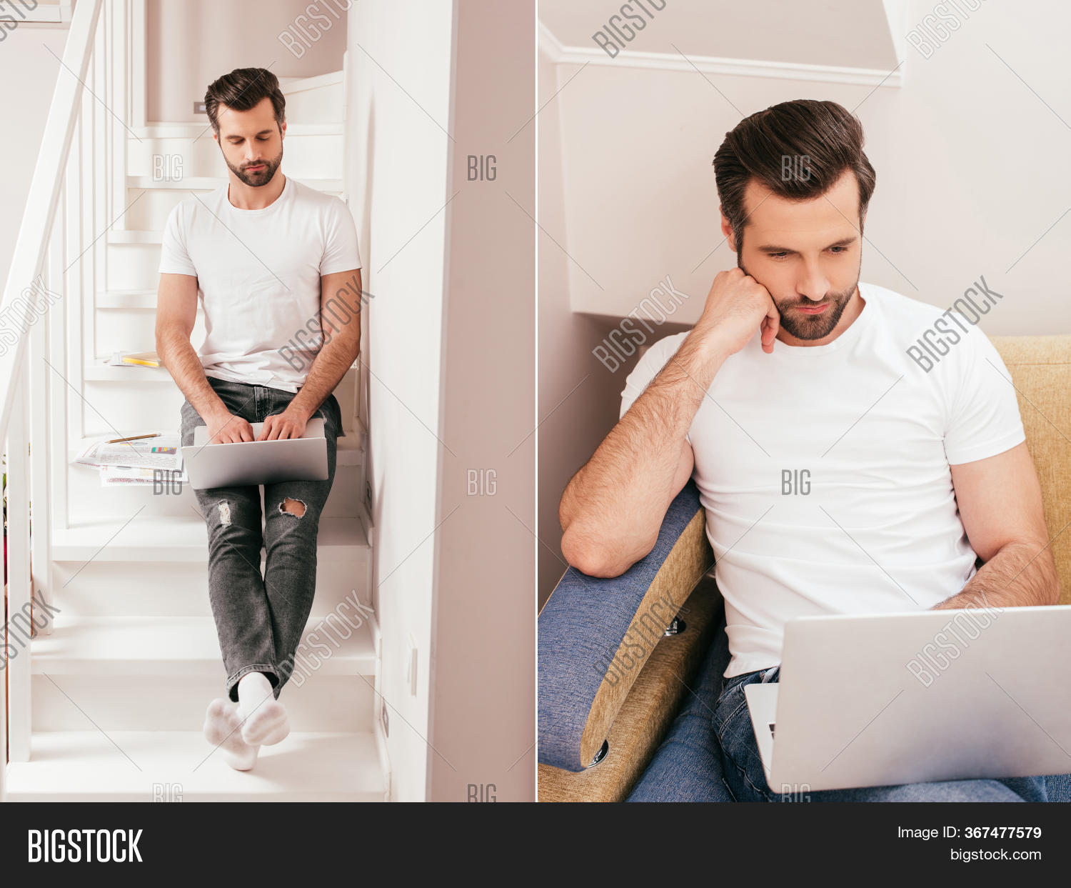 Collage Teleworker Image & Photo (Free Trial) | Bigstock