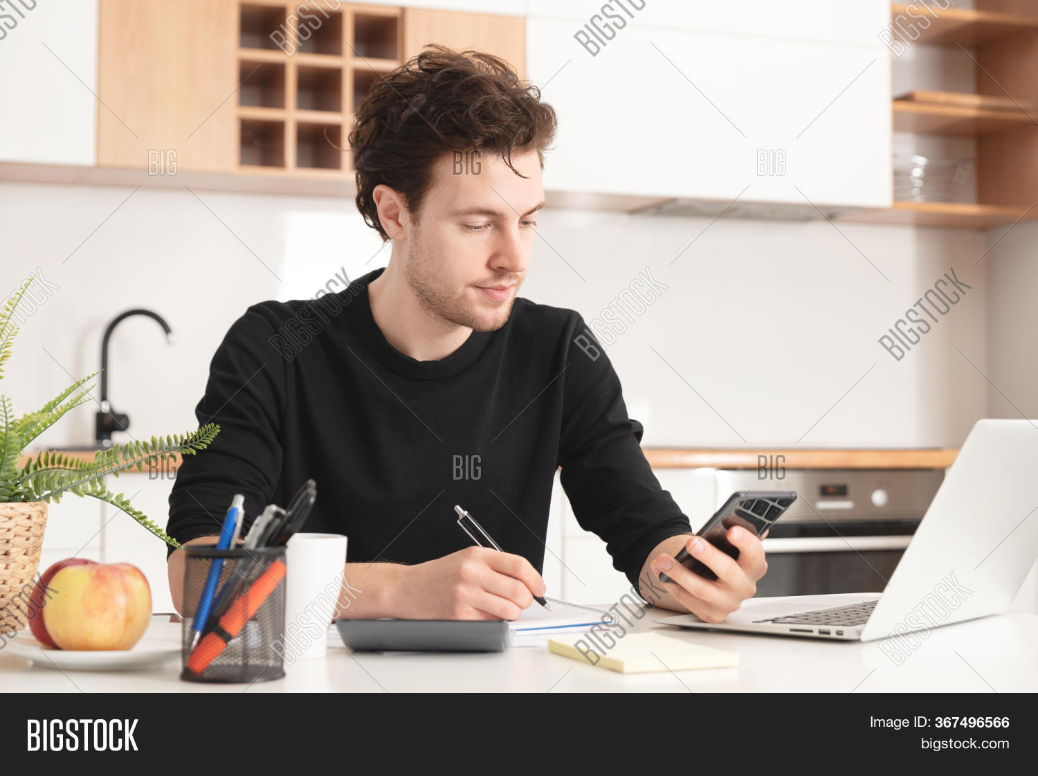 Man Using Laptop Home Image & Photo (Free Trial) | Bigstock