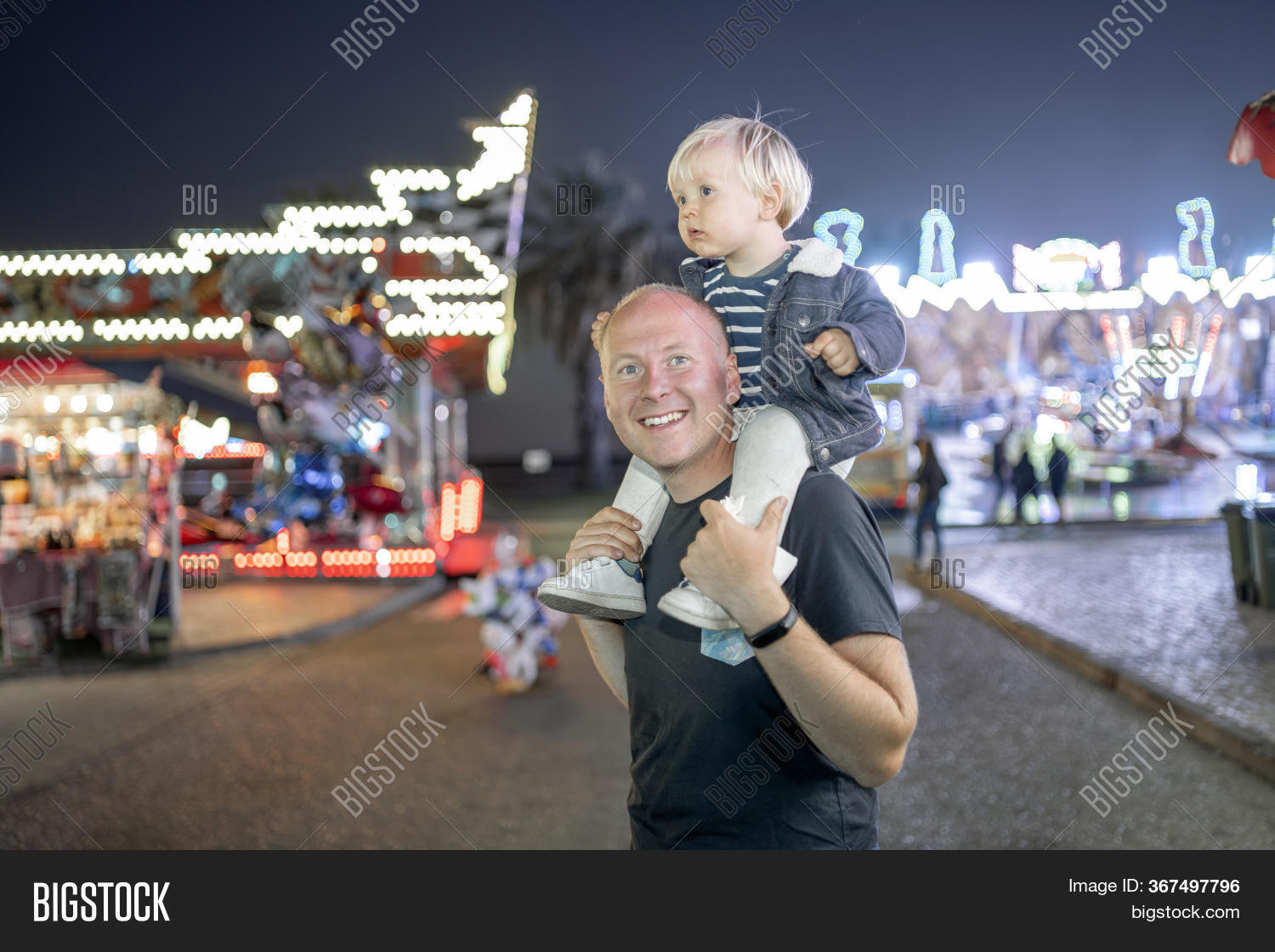 Father His Piggybacked Image & Photo (Free Trial) | Bigstock