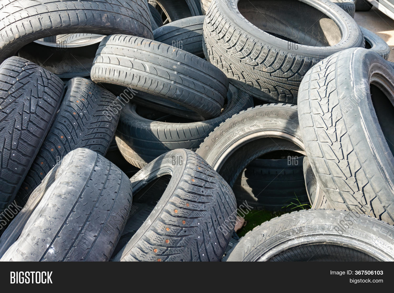 Pile Old Used Rubber Image & Photo (Free Trial) | Bigstock
