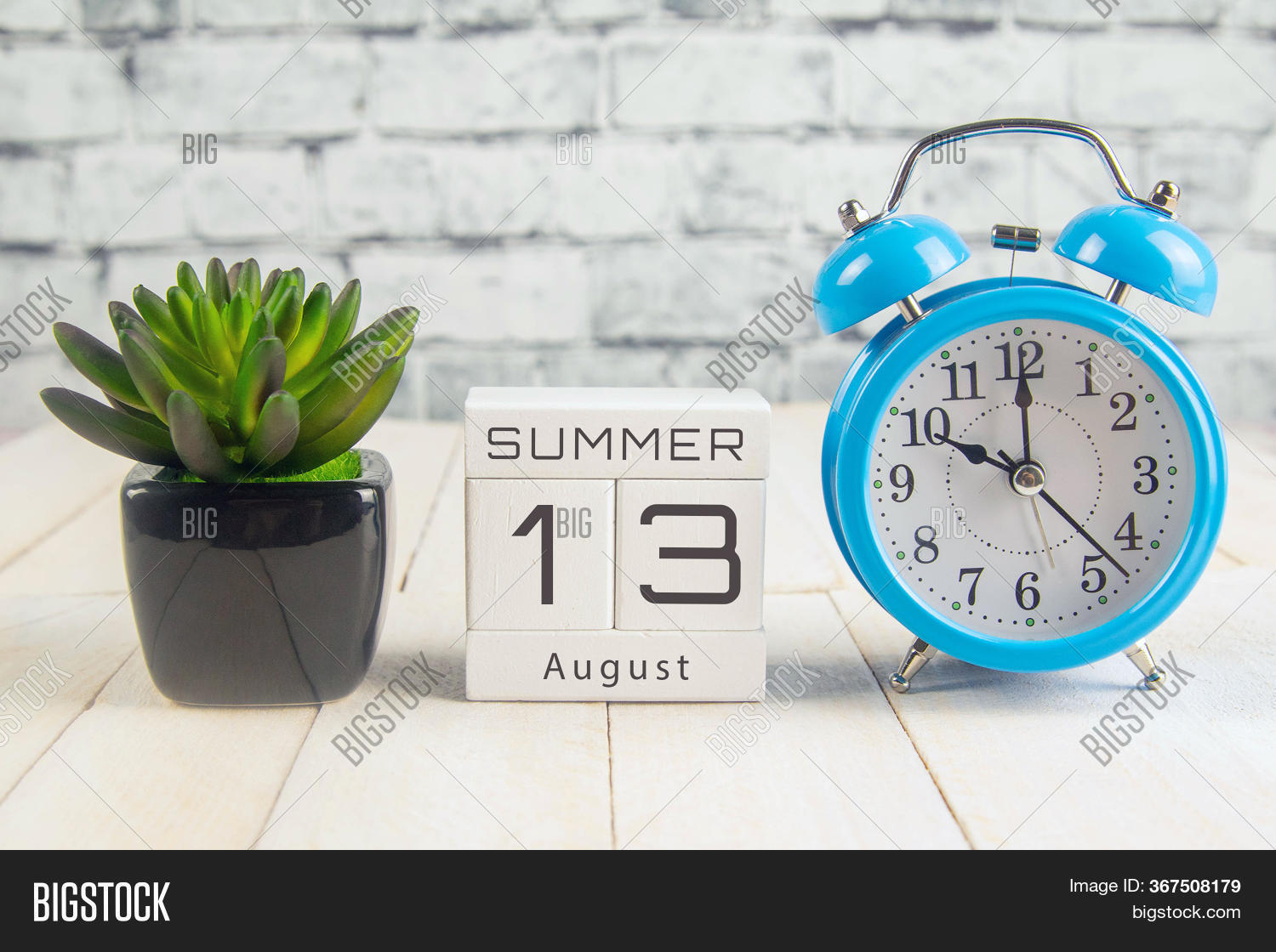 August 13 On Wooden Image & Photo (Free Trial) | Bigstock