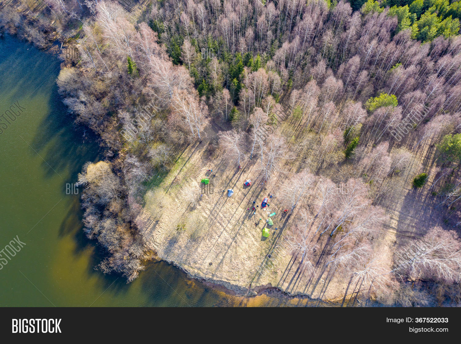 Top View Camp Tourists Image & Photo (Free Trial) | Bigstock