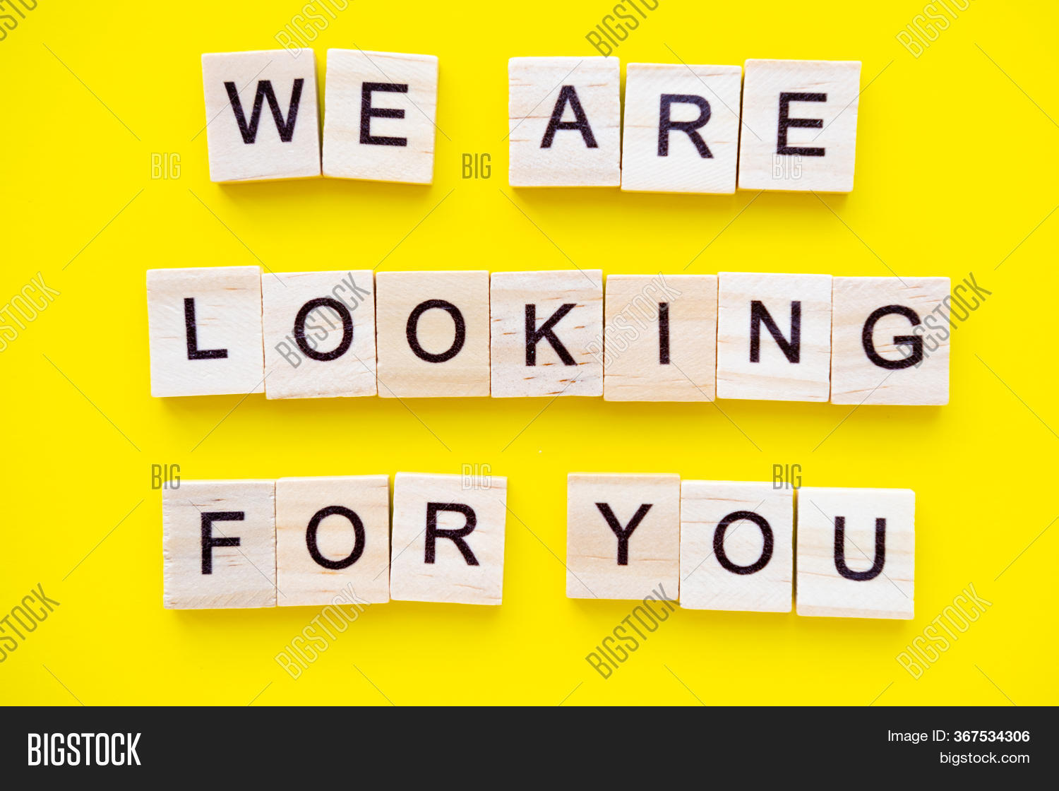 Words We Looking You Image & Photo (Free Trial) | Bigstock