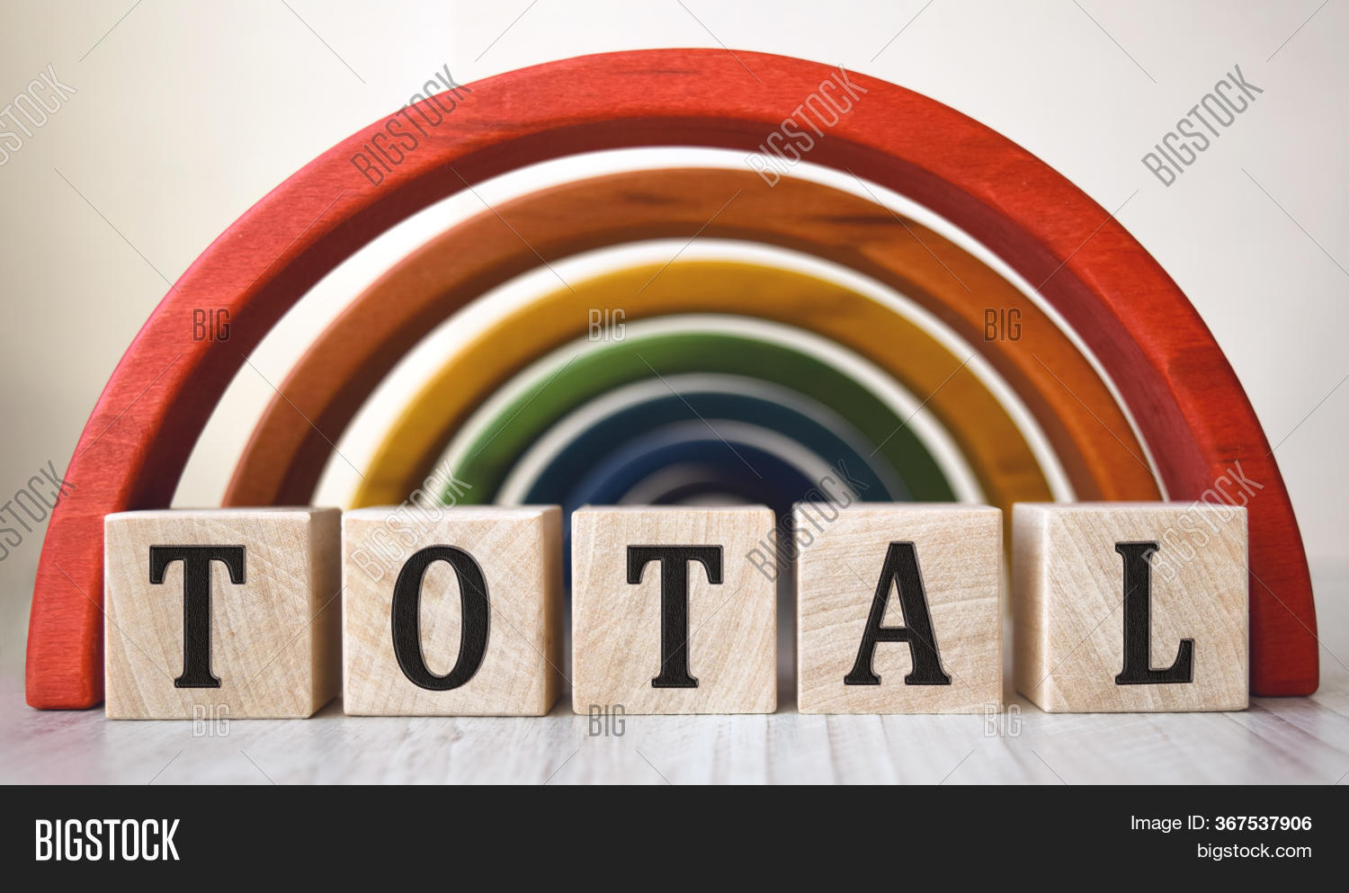 Word Total On Wooden Image & Photo (Free Trial) | Bigstock