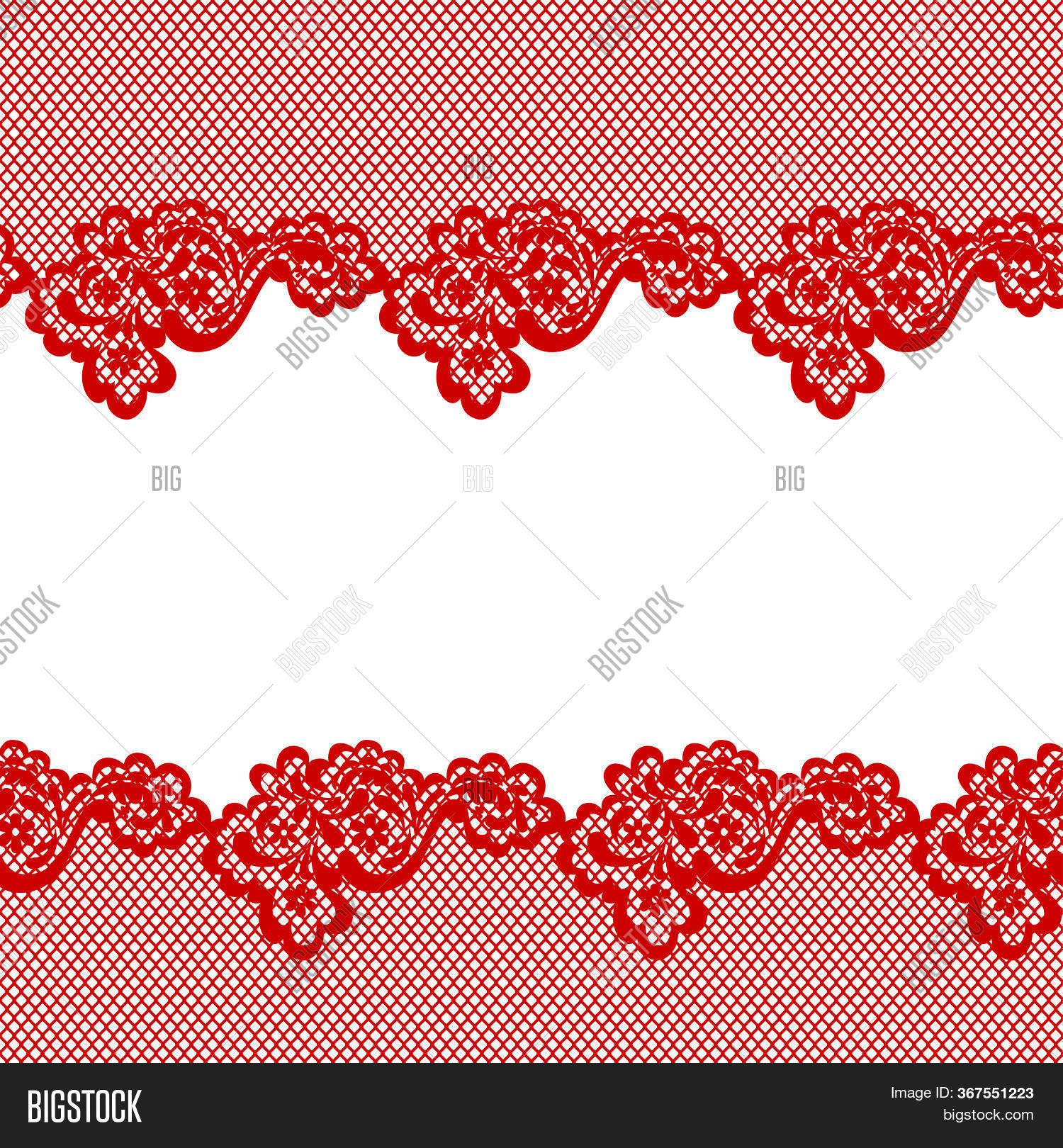 Red Lace Horizontal Image & Photo (Free Trial) | Bigstock