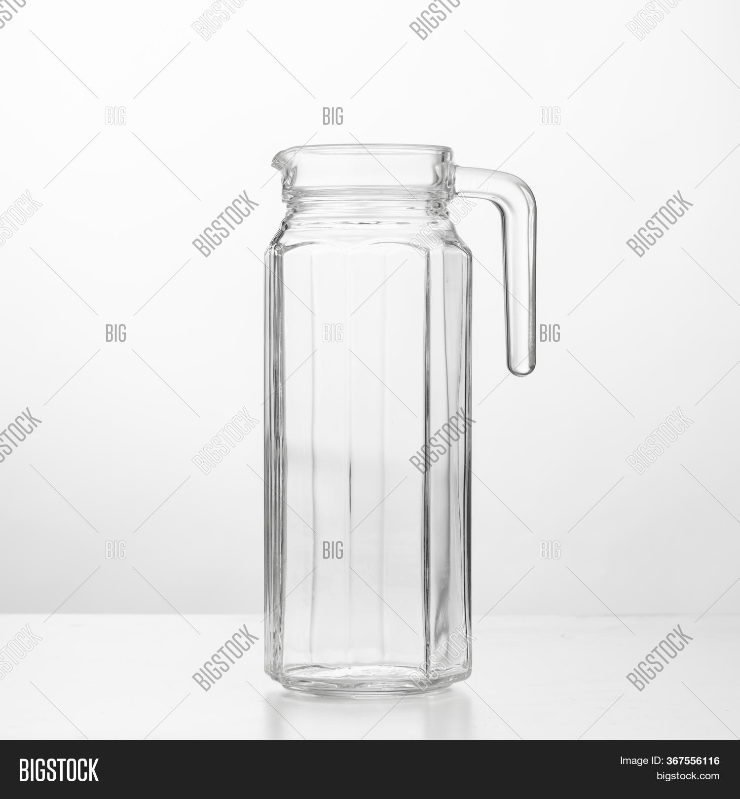 Empty Glass Jug, White Image & Photo (Free Trial) | Bigstock