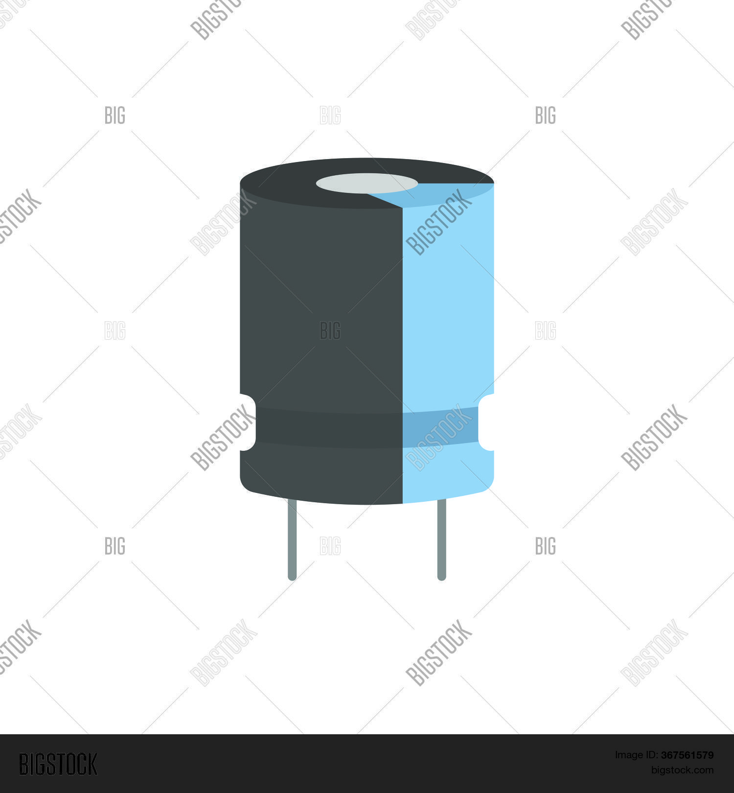 Electronic Capacitor Vector & Photo (Free Trial) | Bigstock