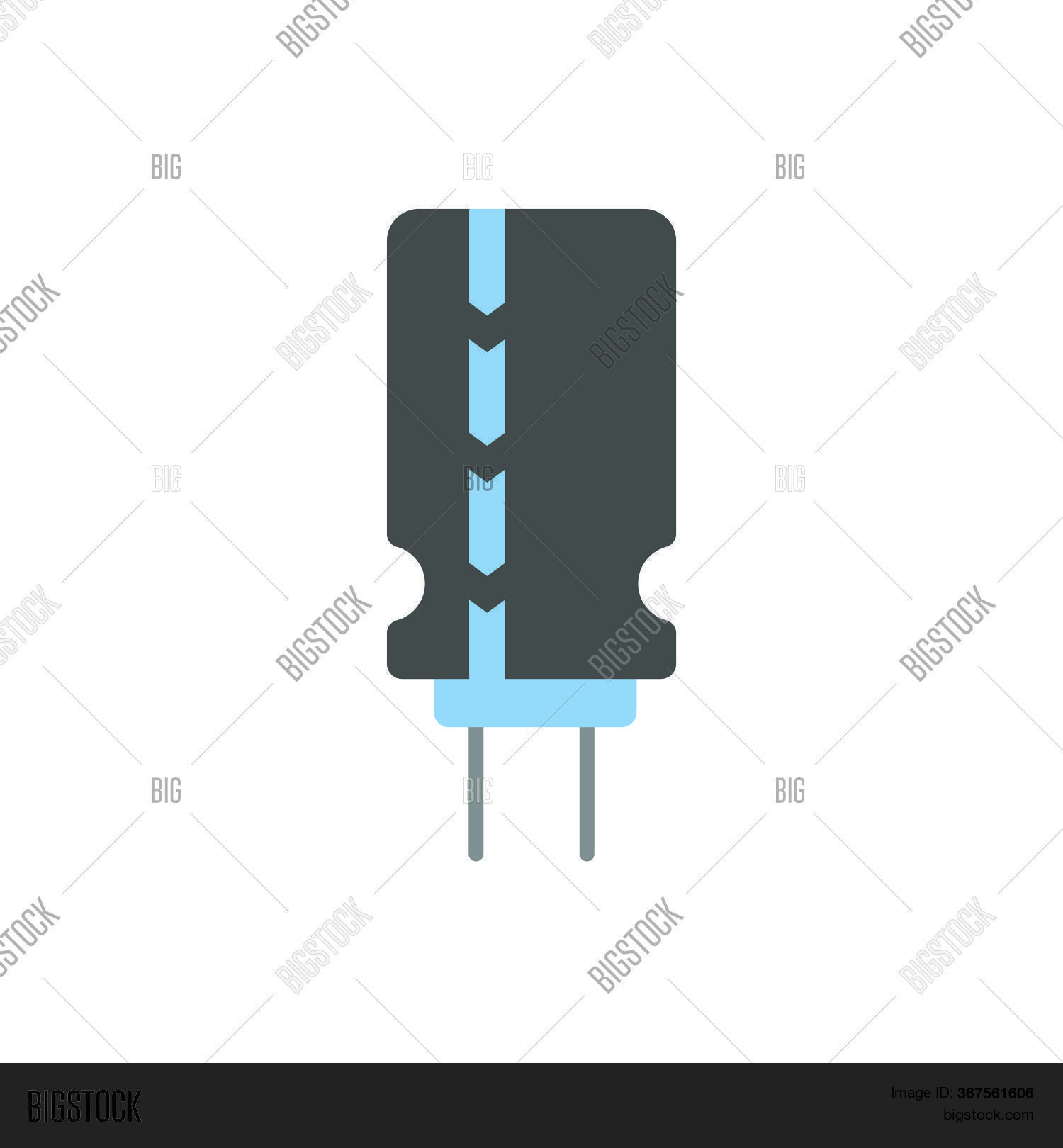 Electronic Capacitor Vector & Photo (Free Trial) | Bigstock