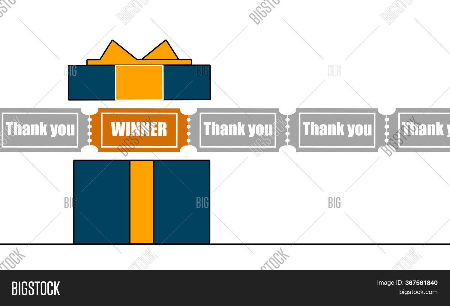 Winner Ticket Gift Box Image & Photo (Free Trial) | Bigstock