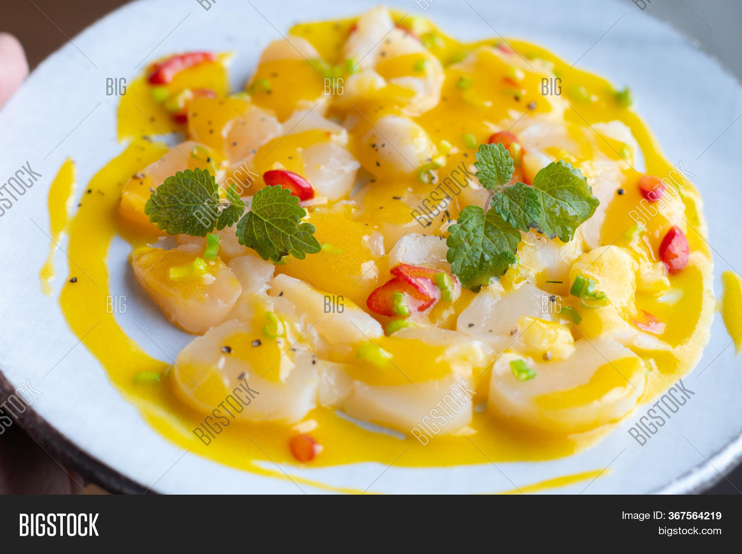 Scallop Mango Sauce Image & Photo (Free Trial) | Bigstock