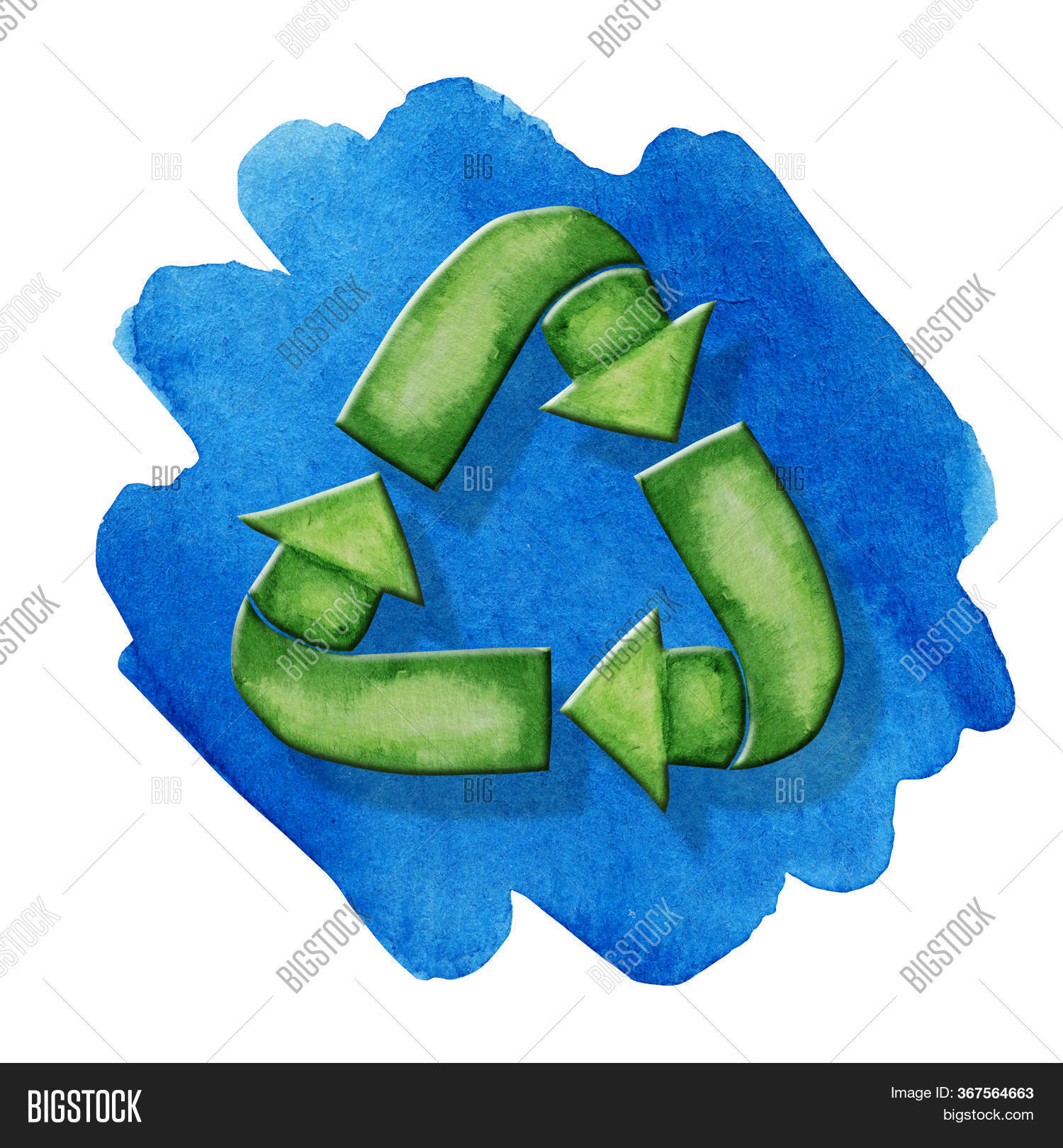 Green Recycled Cycle Image & Photo (Free Trial) | Bigstock