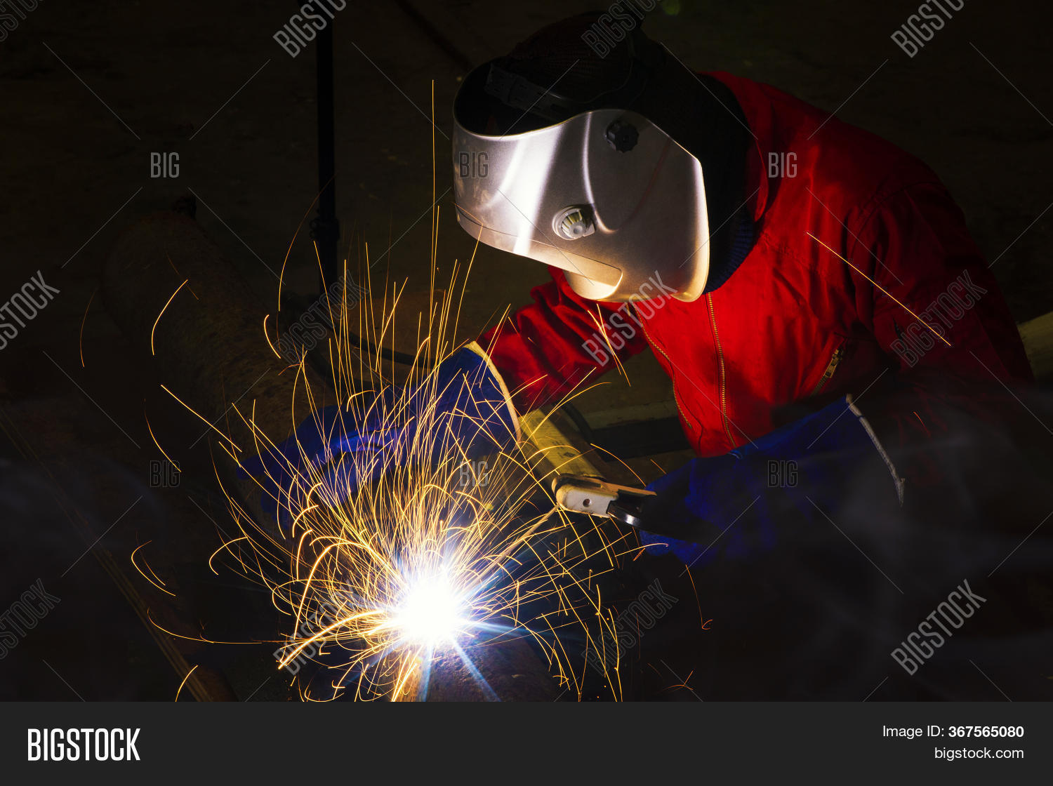 Welding Male Worker Image & Photo (Free Trial) | Bigstock
