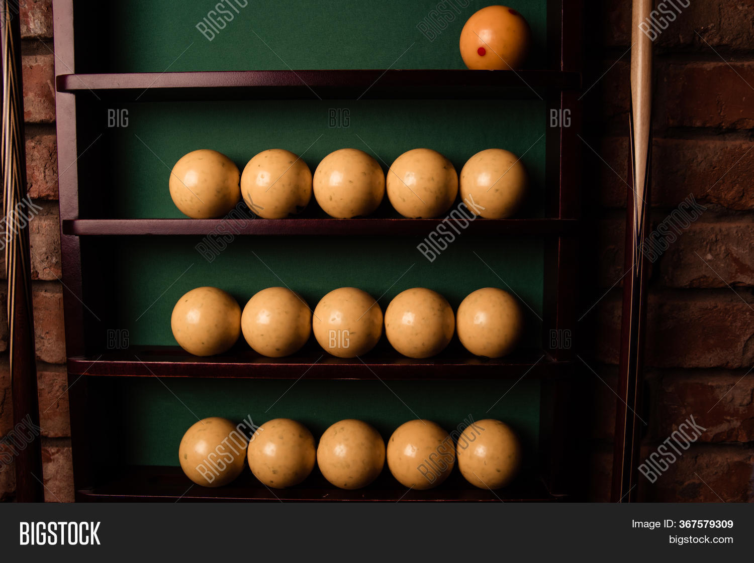 Yellow Billiard Balls Image & Photo (Free Trial) | Bigstock