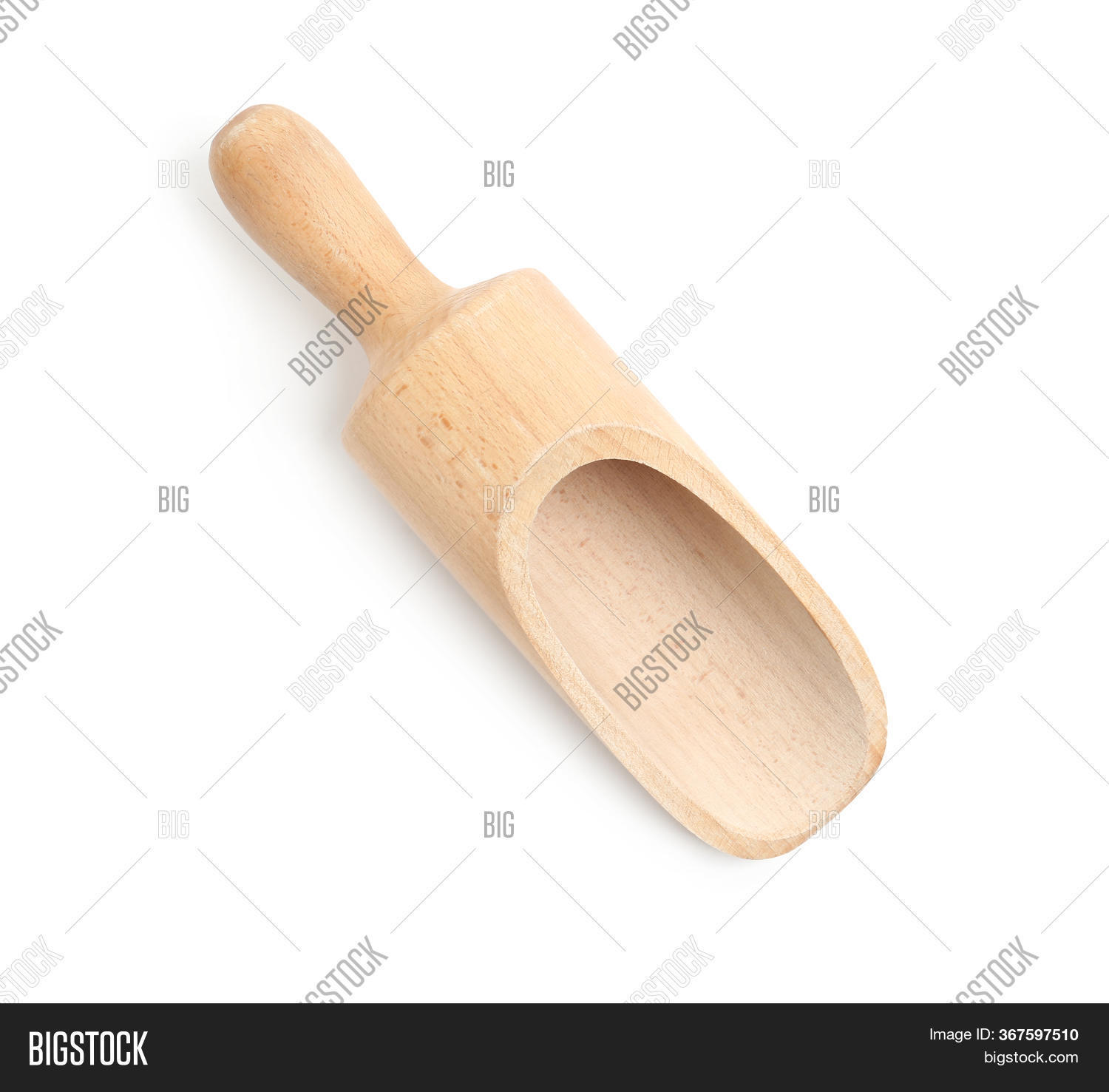 Wooden Scoop Isolated Image & Photo (Free Trial) | Bigstock