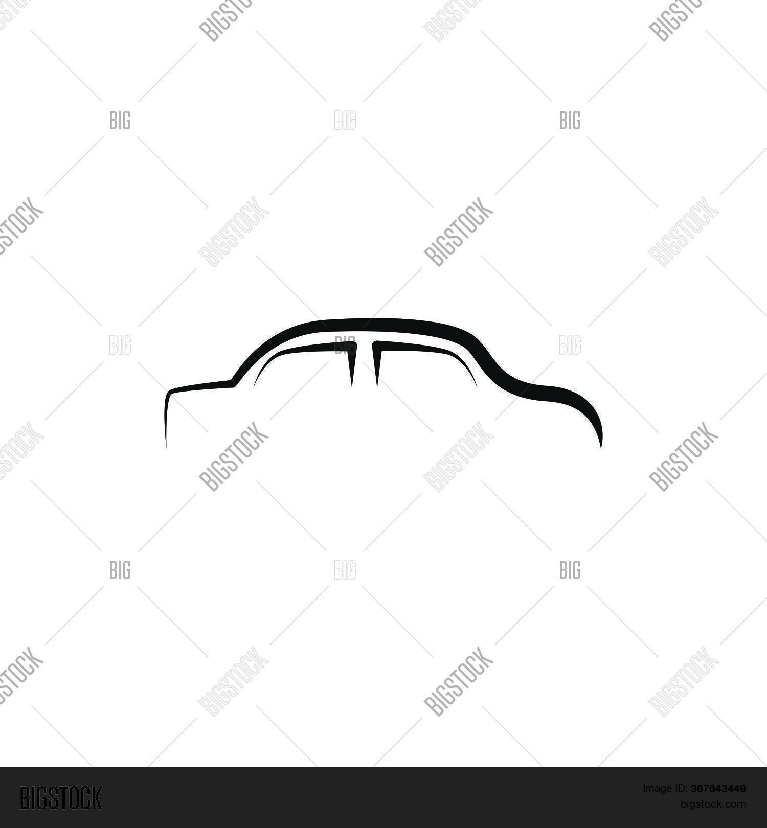 Car Line Vector Vector & Photo (Free Trial) | Bigstock