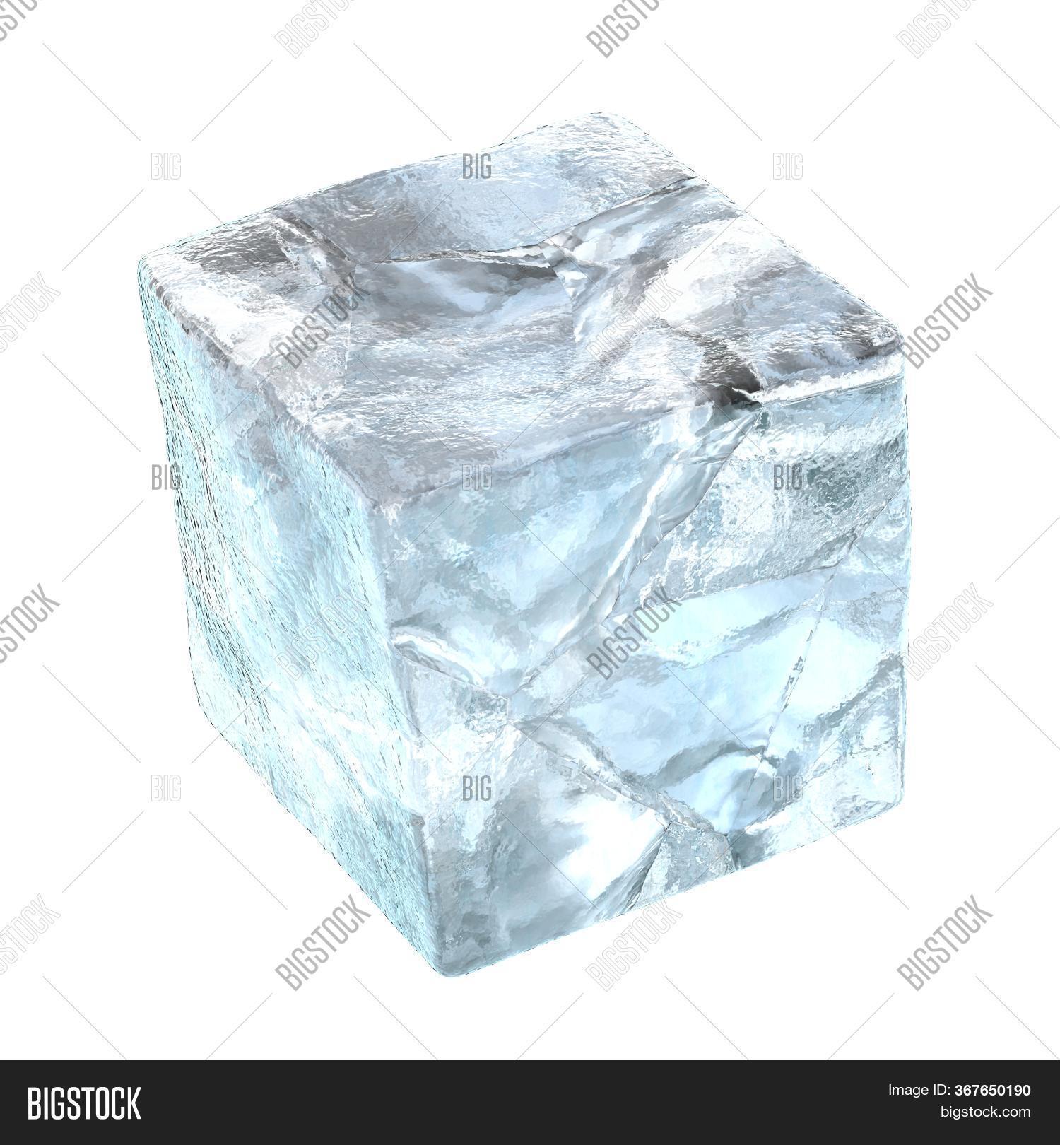 Cracked Ice Cube. Image & Photo (Free Trial) | Bigstock