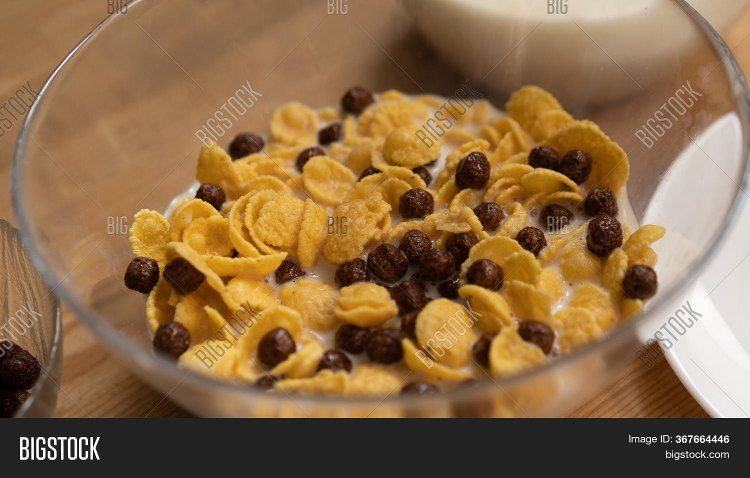 Glass Bowl Cornflakes Image & Photo (Free Trial) | Bigstock