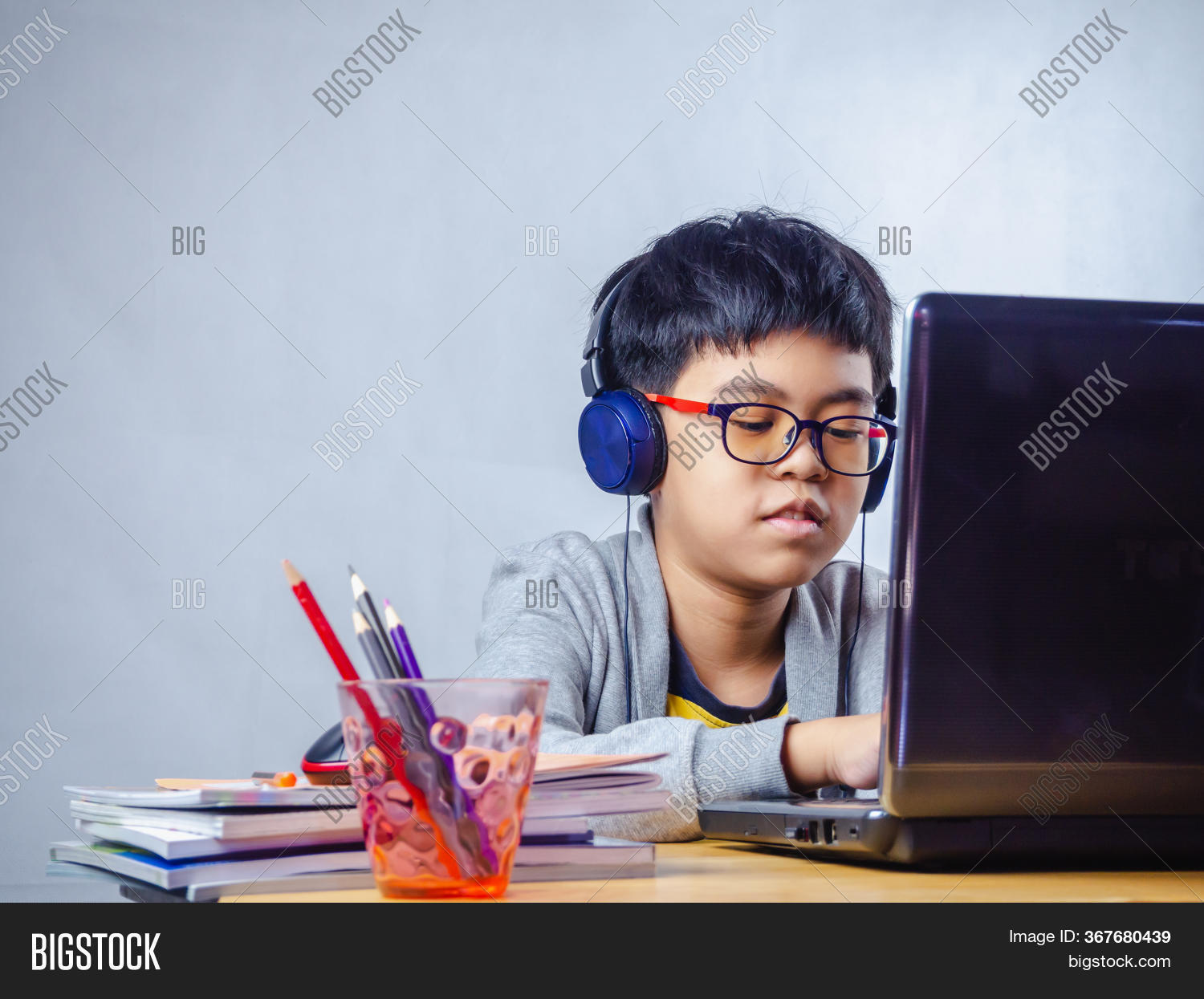 Boy Wearing Headphones Image & Photo (Free Trial) | Bigstock