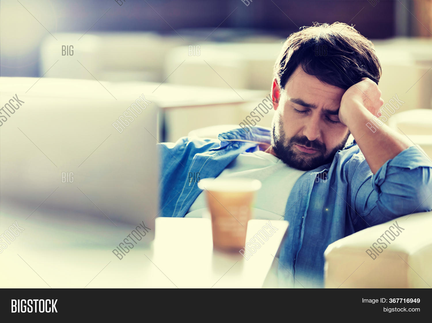 Man Taking Nap While Image & Photo (Free Trial) | Bigstock
