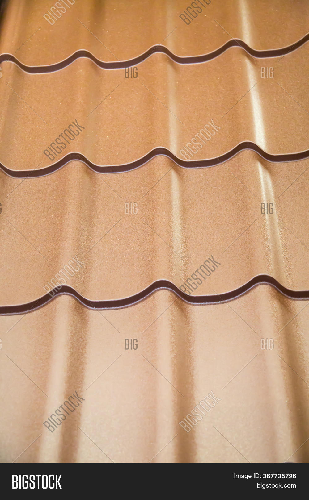 Metal Tile Wavy Steel Image & Photo (Free Trial) | Bigstock