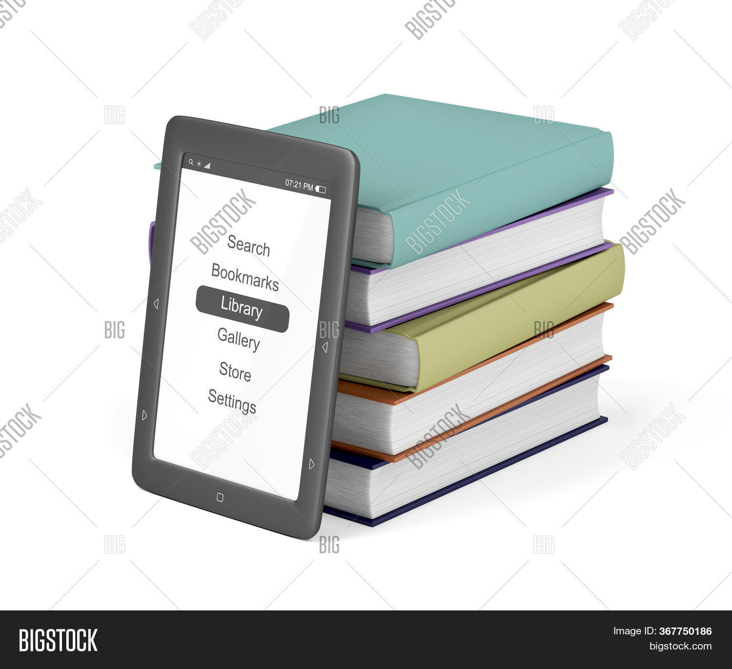 Stack Colorful Books E Image & Photo (Free Trial) | Bigstock