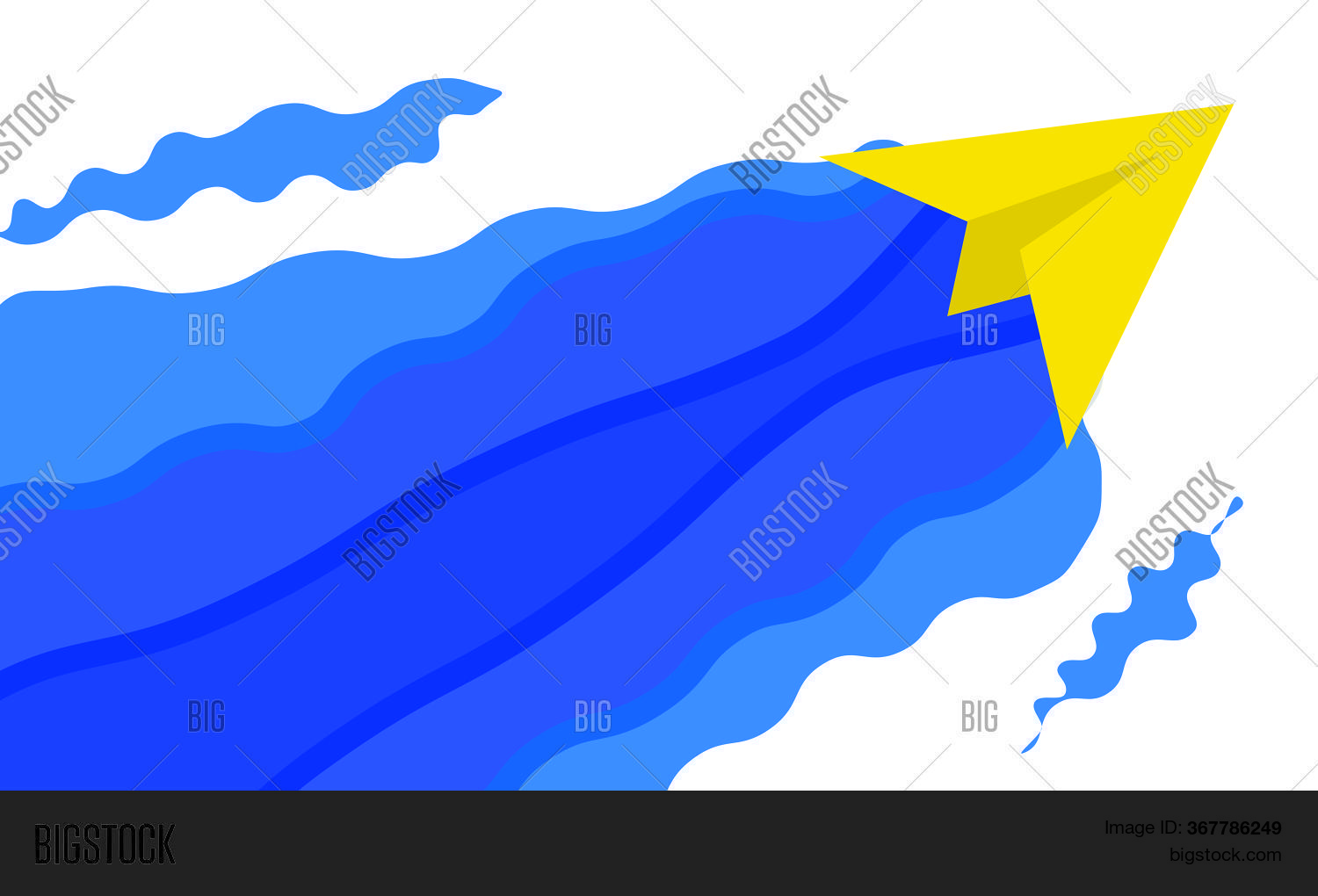 Yellow Airplane Vector & Photo (Free Trial) | Bigstock