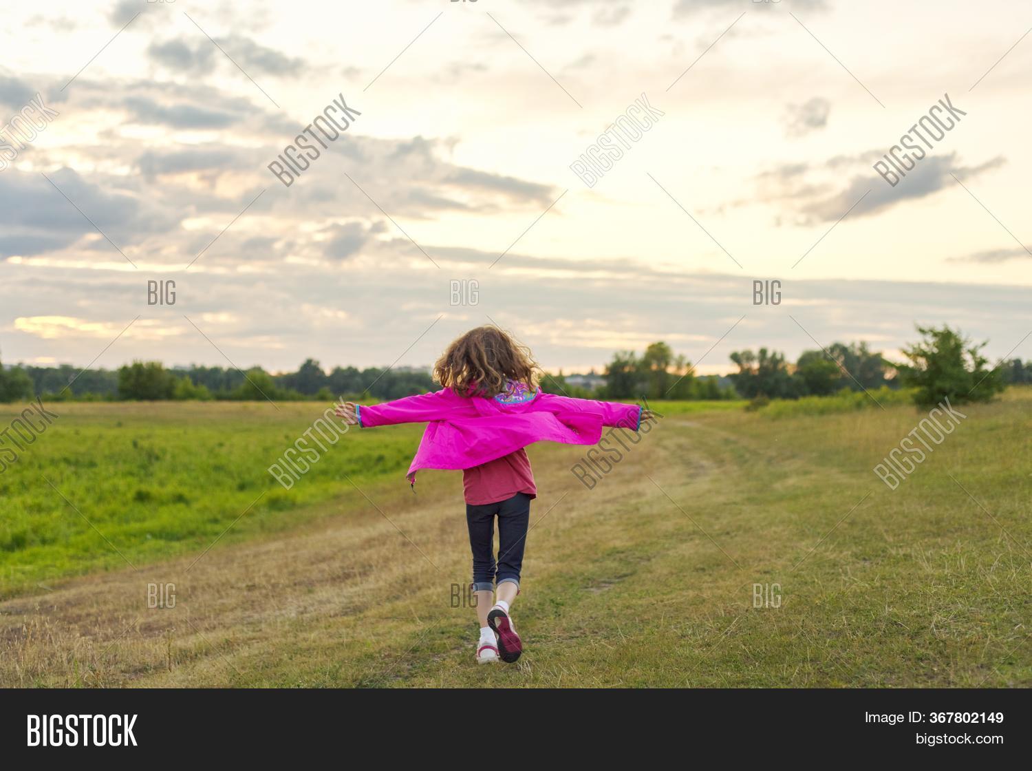 Happy Running Flying Image & Photo (Free Trial) | Bigstock