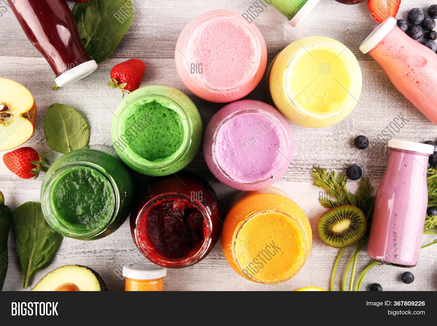 Multicolored Smoothies Image & Photo (Free Trial) | Bigstock