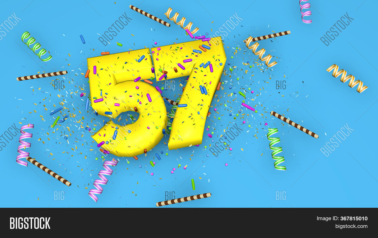 Number 57 Birthday, Image & Photo (Free Trial) | Bigstock