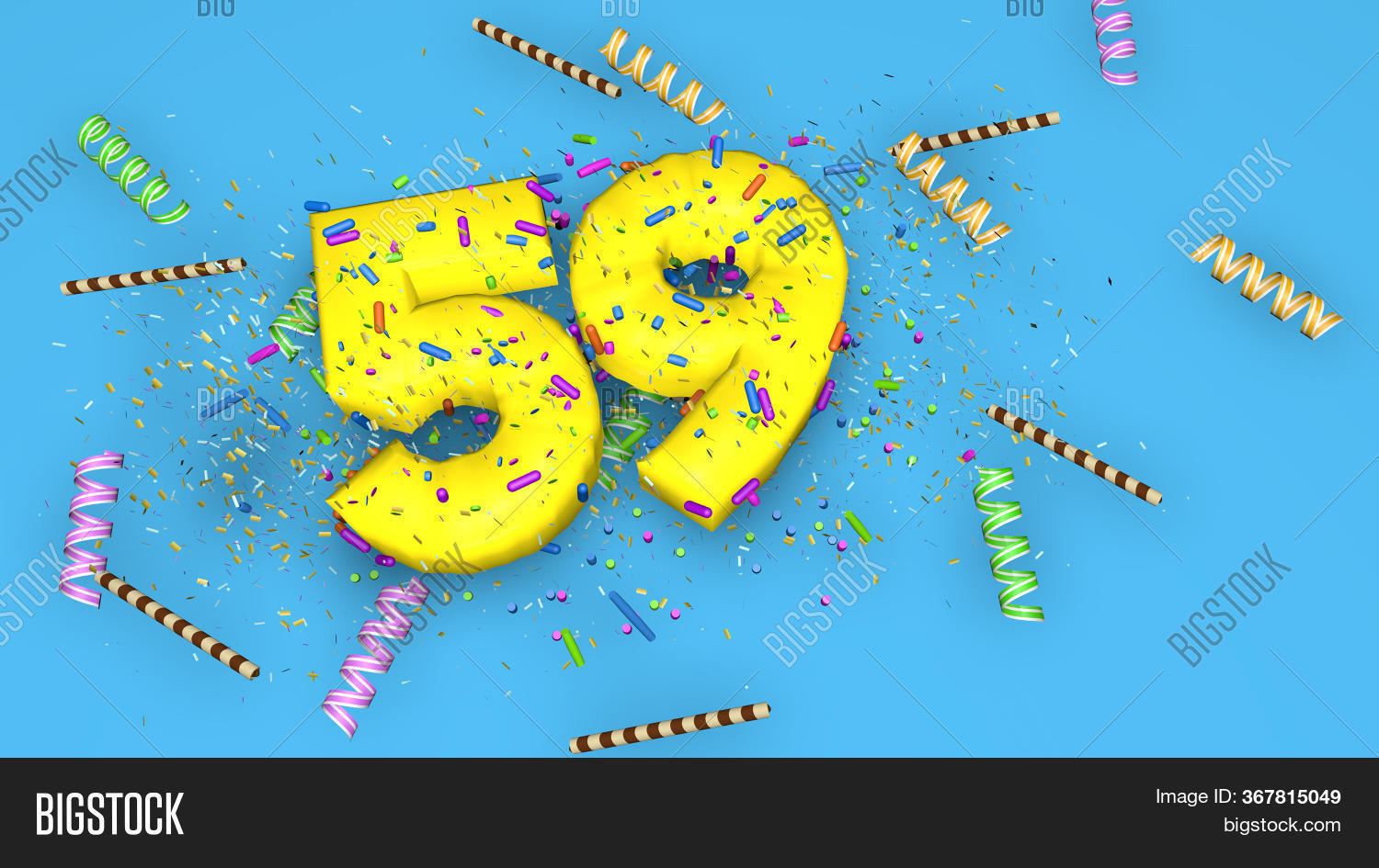 Number 59 Birthday, Image & Photo (Free Trial) | Bigstock