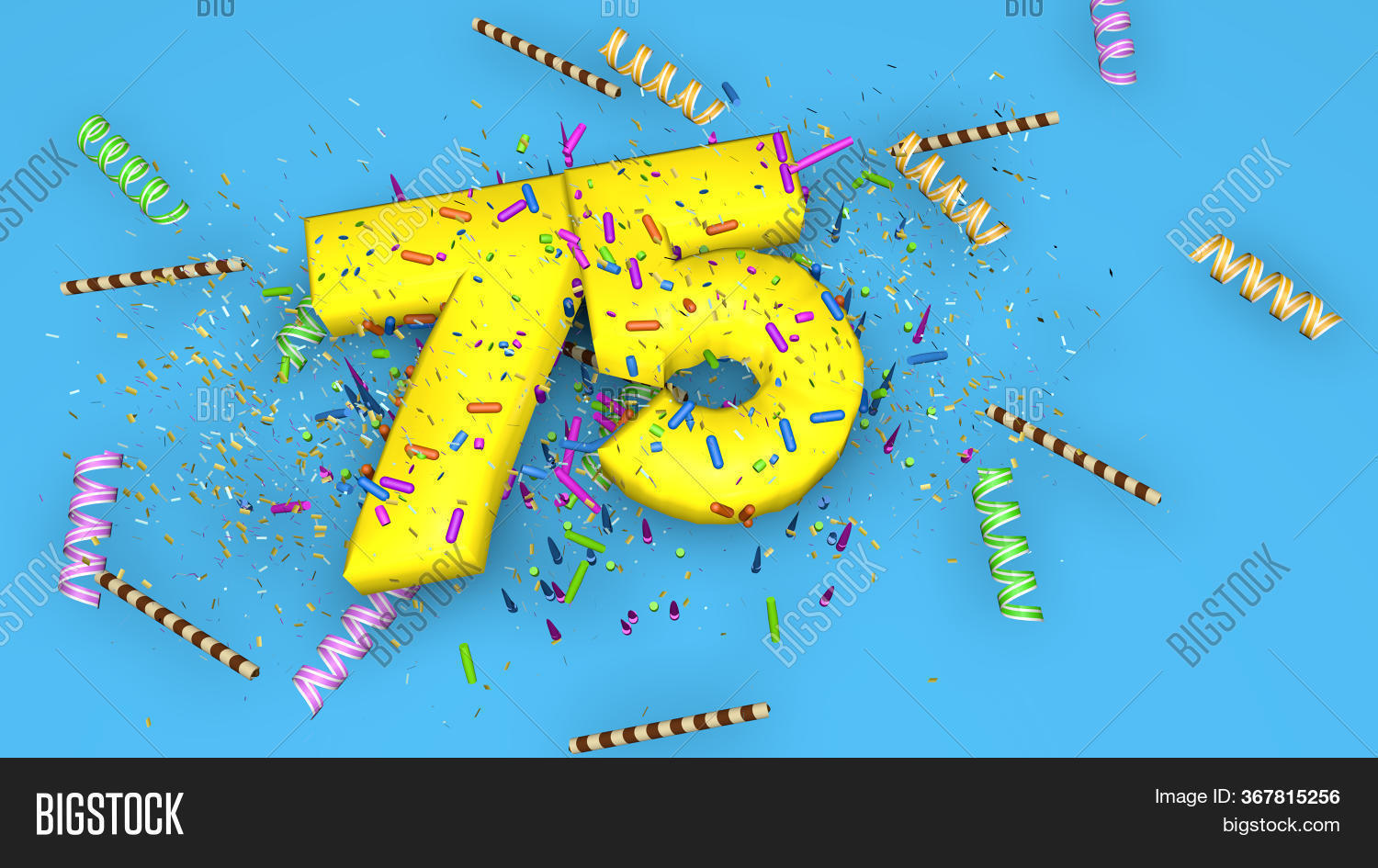 Number 75 Birthday, Image & Photo (Free Trial) | Bigstock